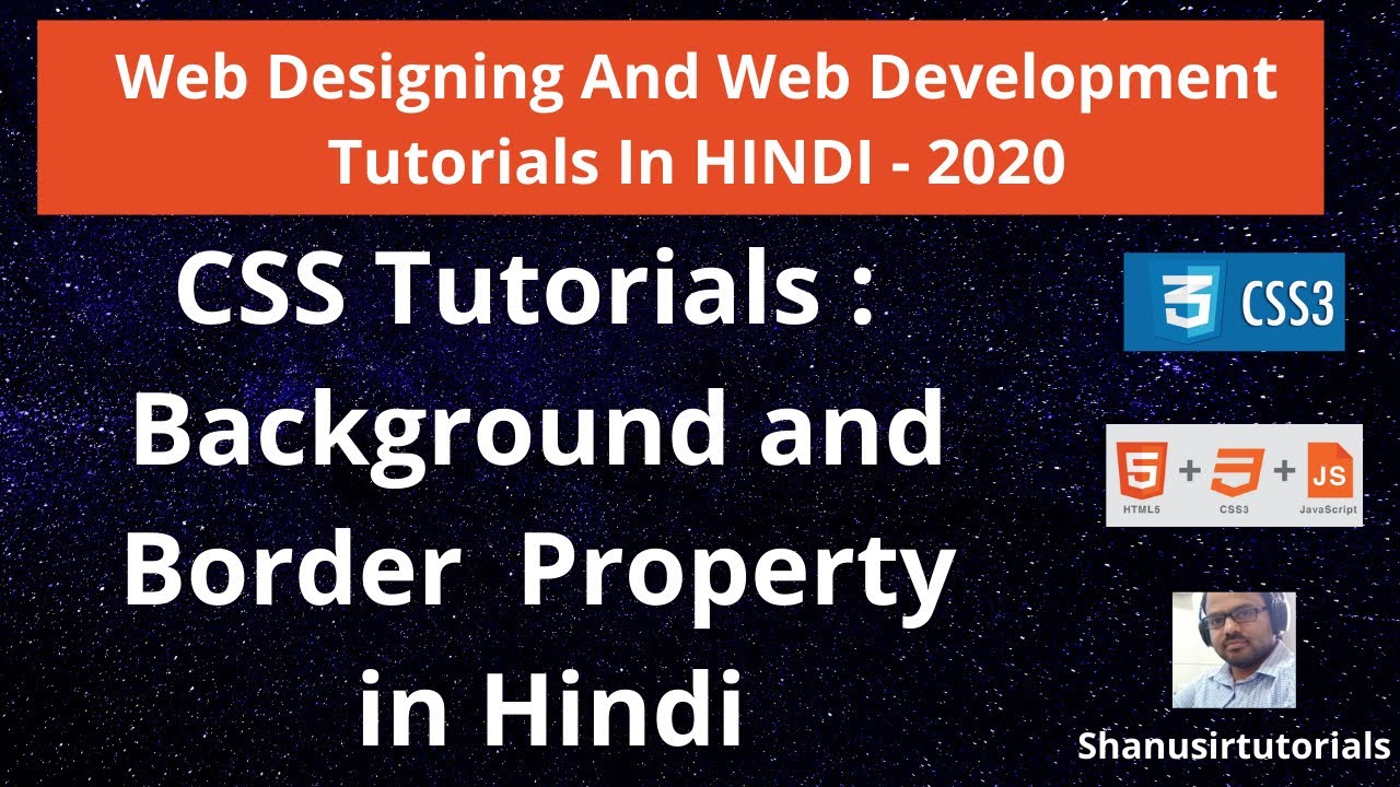 CSS Tutorials - Background and Border Properties In Hindi - YouTube