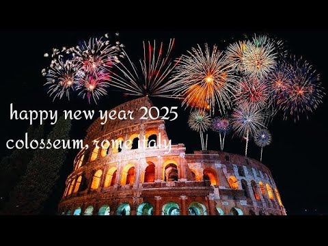 New year 2025 moment 31 fast night at Colosseum, Rome Italy। Best event ...