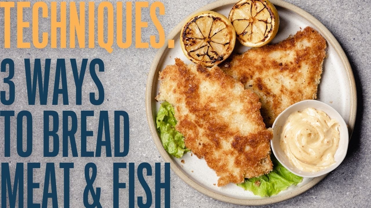 Simple breading (crumbing) methods to make your meat, fish or ...