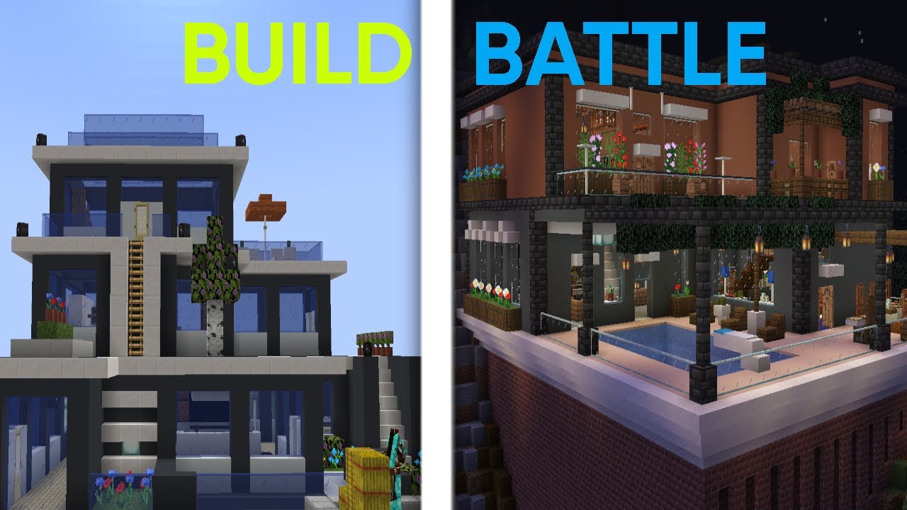 NOOB VS PRO: House Build Battle Minecraft - YouTube