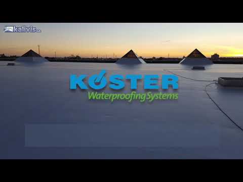 KALIVIS SA - KOSTER TPO Roof Waterproofing Installation - YouTube
