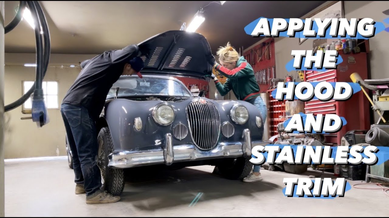 INSTALLING THE LOUVERED HOOD AND STAINLESS TRIM ON QUARTER PANELS - YouTube