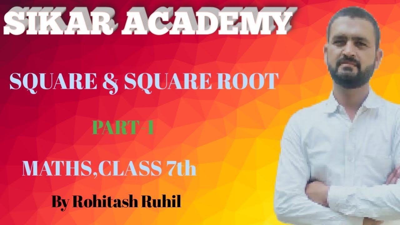 square and square roots class 7|square and square roots class 7 cbse|Ex ...
