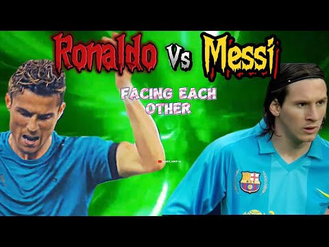 Ronaldo Vs Messi facing each other 🤯 1 v 1 🔥 #messivsronaldo #messiedit ...