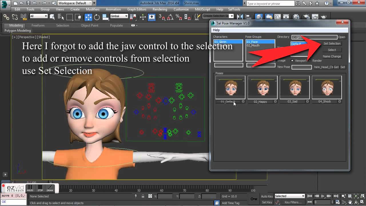 Maxscript Sal Pose Manager V1.0 - YouTube