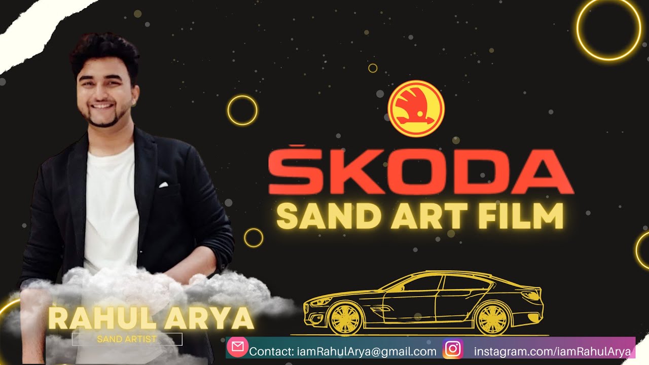 SKODA story in just 3min | Sand Art ft. Rahul Arya - YouTube