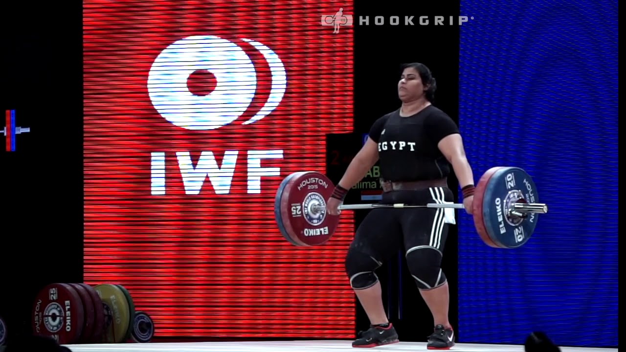 Halima Abbas (75+) - 106kg & 110kg Snatches @ 2015 Senior World ...