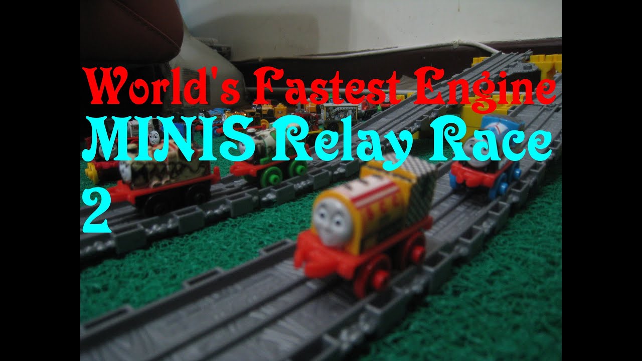 Thomas and Friends minis racing MINIS Relay Race 2 - YouTube