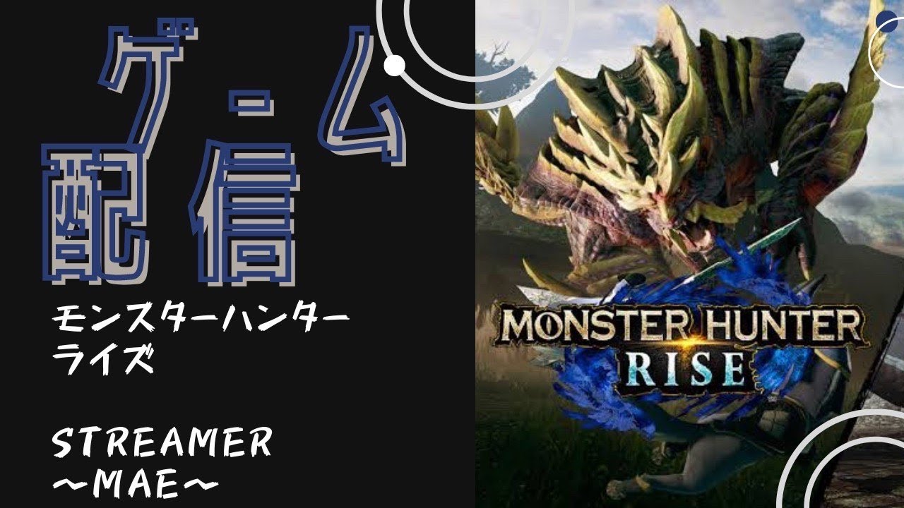 【PC参加可】今更始めるMaEの【MONSTER HUNTER RISE】 - YouTube