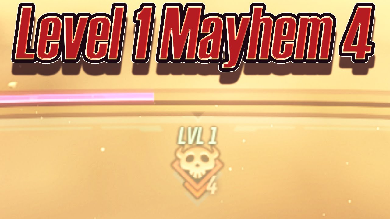Playing Mayhem Modes from Level 1! - YouTube