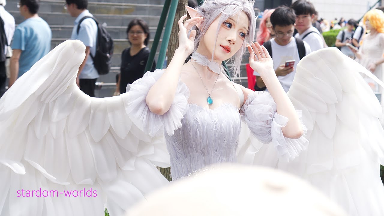 绝美女神cos | 鬼刀 海琴烟 冰公主 cosplay 天使 | コスプレ 코스프레 | 2024广州萤火虫漫展33rd - YouTube
