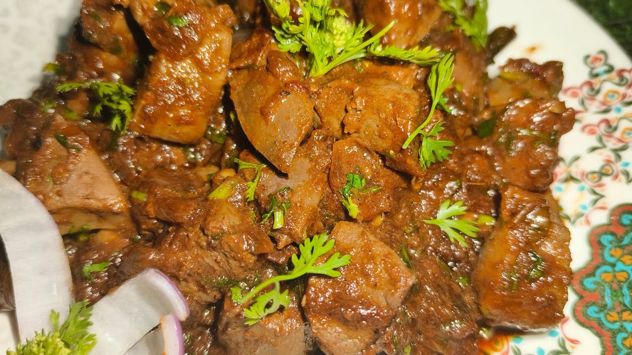 Mutton liver fry/ simple and tasty mutton liver fry recipe. - YouTube