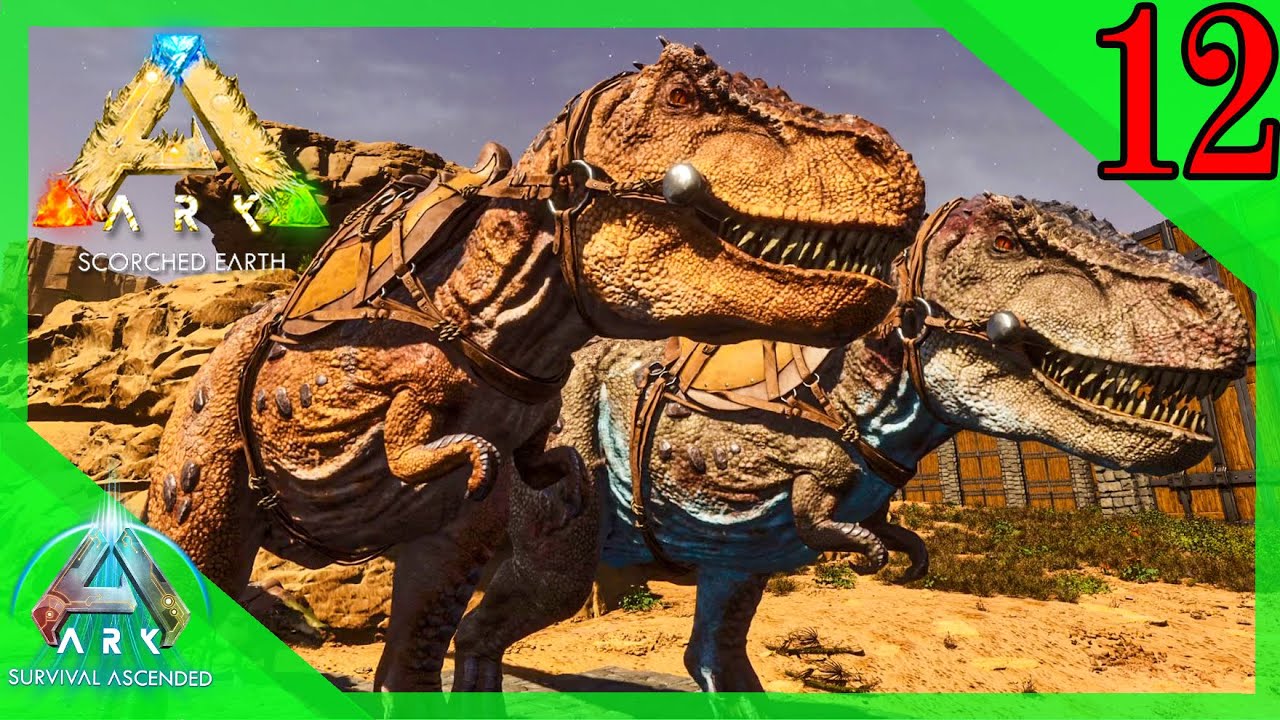 កំពូលអធិរាជT-Rex😍Taming T-Rex Ark Ascended Scorche Earth[EP12] - YouTube