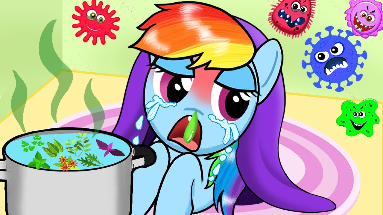 MY LITTLE PONY: VIRUS attacked Rainbow Dark 😷 ️ | Stop Motion Paper ...