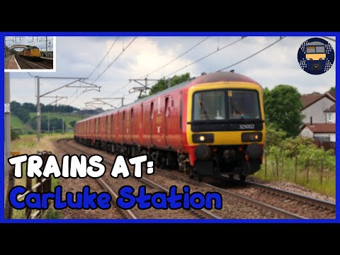 Trains at Carluke Station (08/07/21) - YouTube