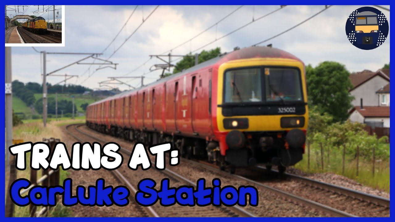 Trains at Carluke Station (08/07/21) - YouTube