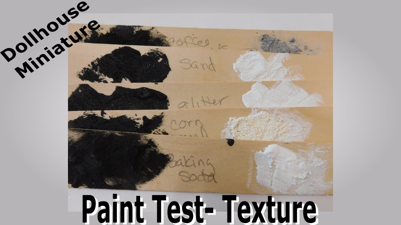 Dollhouse Miniature Paint Test Texture - YouTube