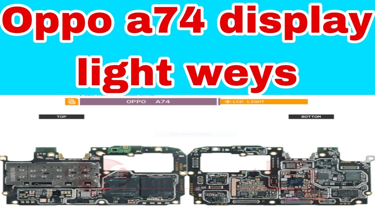 oppo a74 display light problem solution// display light all track - YouTube