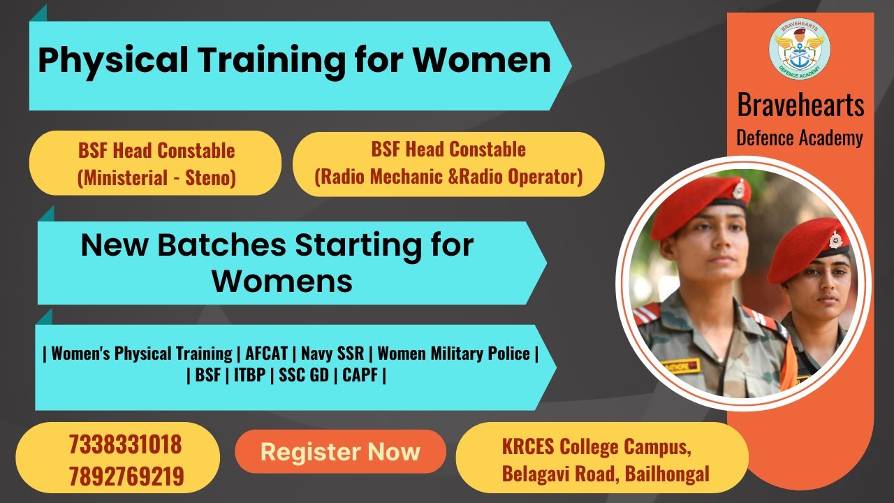 Women's Physical Training | AFCAT | Navy SSR | Women Military Police ...
