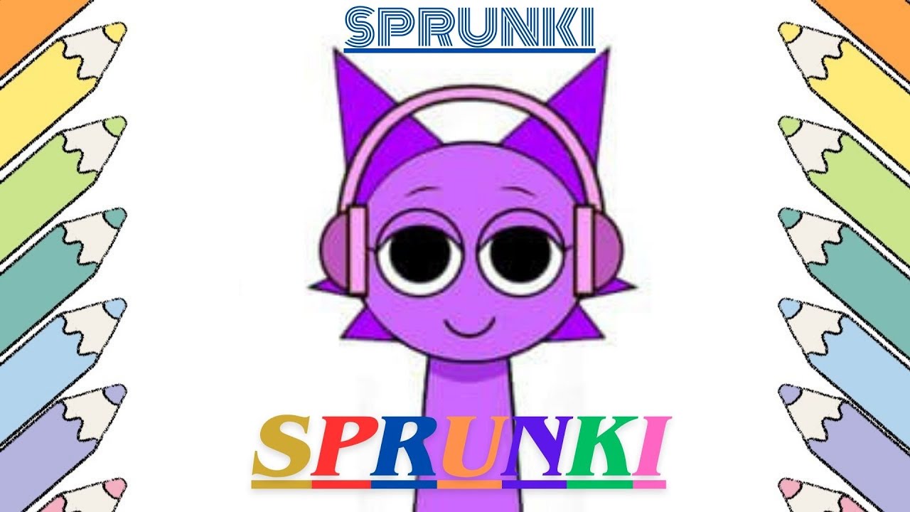 How to draw SPRUNKI for kids step by step! - YouTube