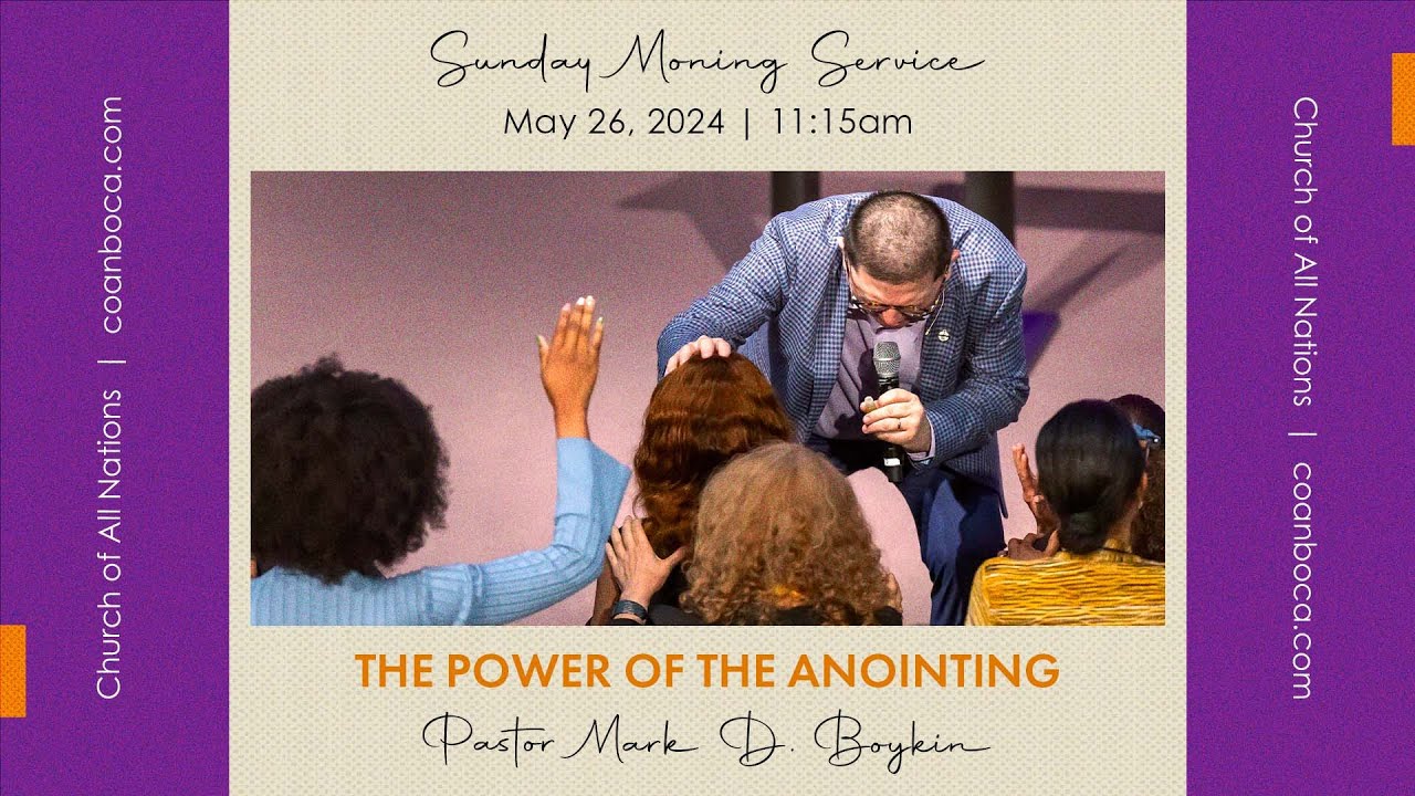 The Power of the Anointing | Pastor Mark D. Boykin - YouTube