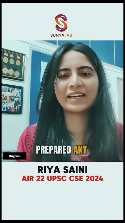Riya Saini l AIR-22 I UPSC CSE 2024 l #upsc #inspiration #status - YouTube