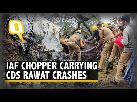 IAF Chopper Crash in Tamil Nadu's Coonoor | CDS Rawat, His Wife and 11 ...