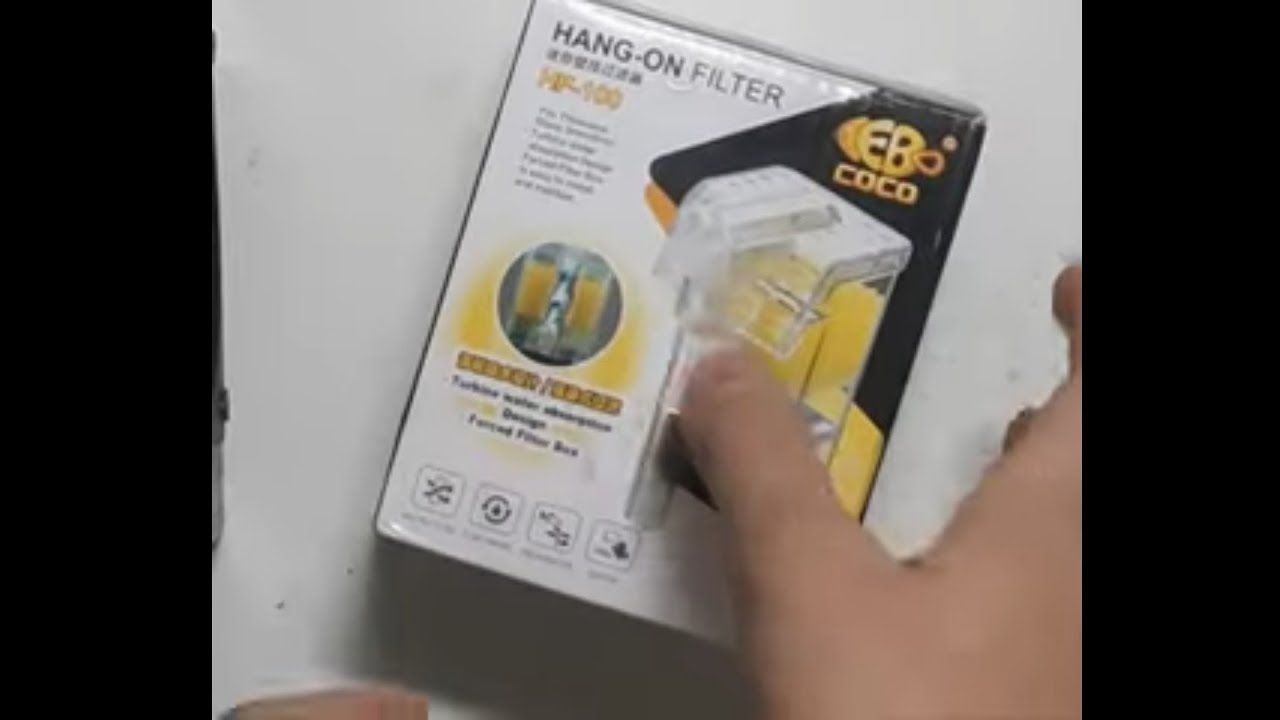 how to use hang on filter hf - 100#how to use # test #unboxing # ...