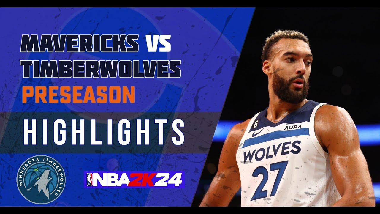 Unforgettable Plays from Mavericks vs. Timberwolves Preview Game - YouTube