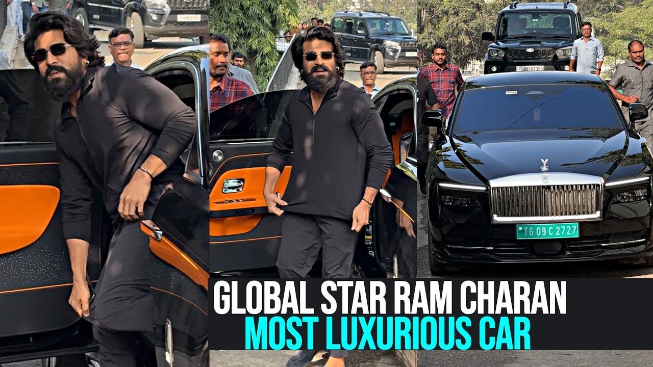 Global Star Ram Charan Most Luxurious Car Snapped at Unstoppable Sets ...