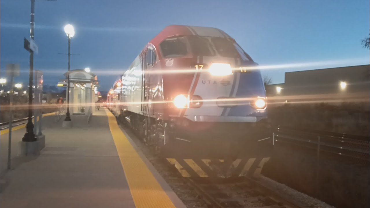 Last day of January railfanning Clearfield FrontRunner trains with one ...