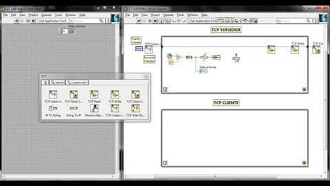 labview tcp/ip - YouTube