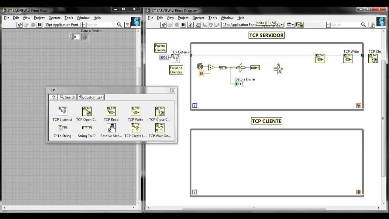 Tcp En Labview Youtube