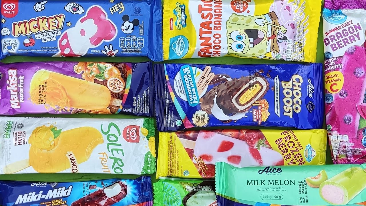 ES KRIM PADDLE POP, ES KRIM HULA HULA, ES KRIM MICKEY, ES KRIM MARKISA ...