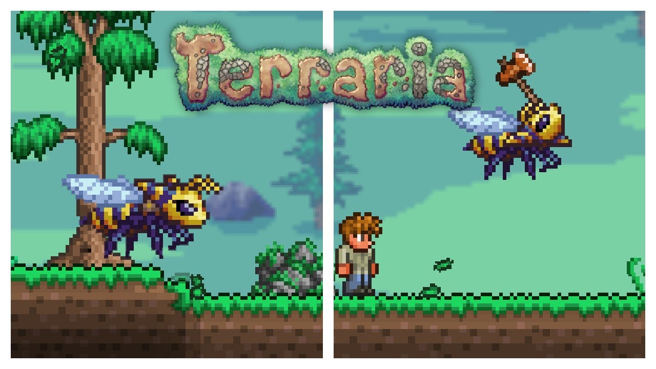 EU VIREI UMA ABELHA NO TERRARIA 🐝 - YouTube