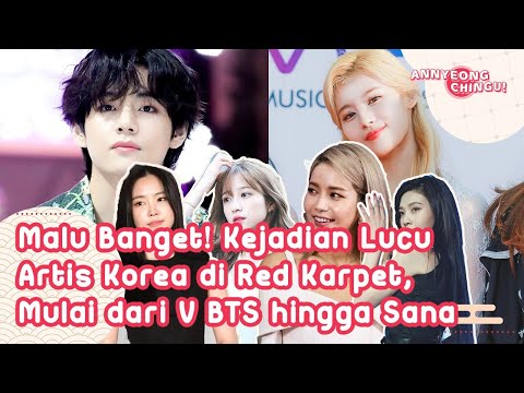 Kejadian Lucu Artis Korea di Red Karpet, Mulai dari V BTS hingga Sana