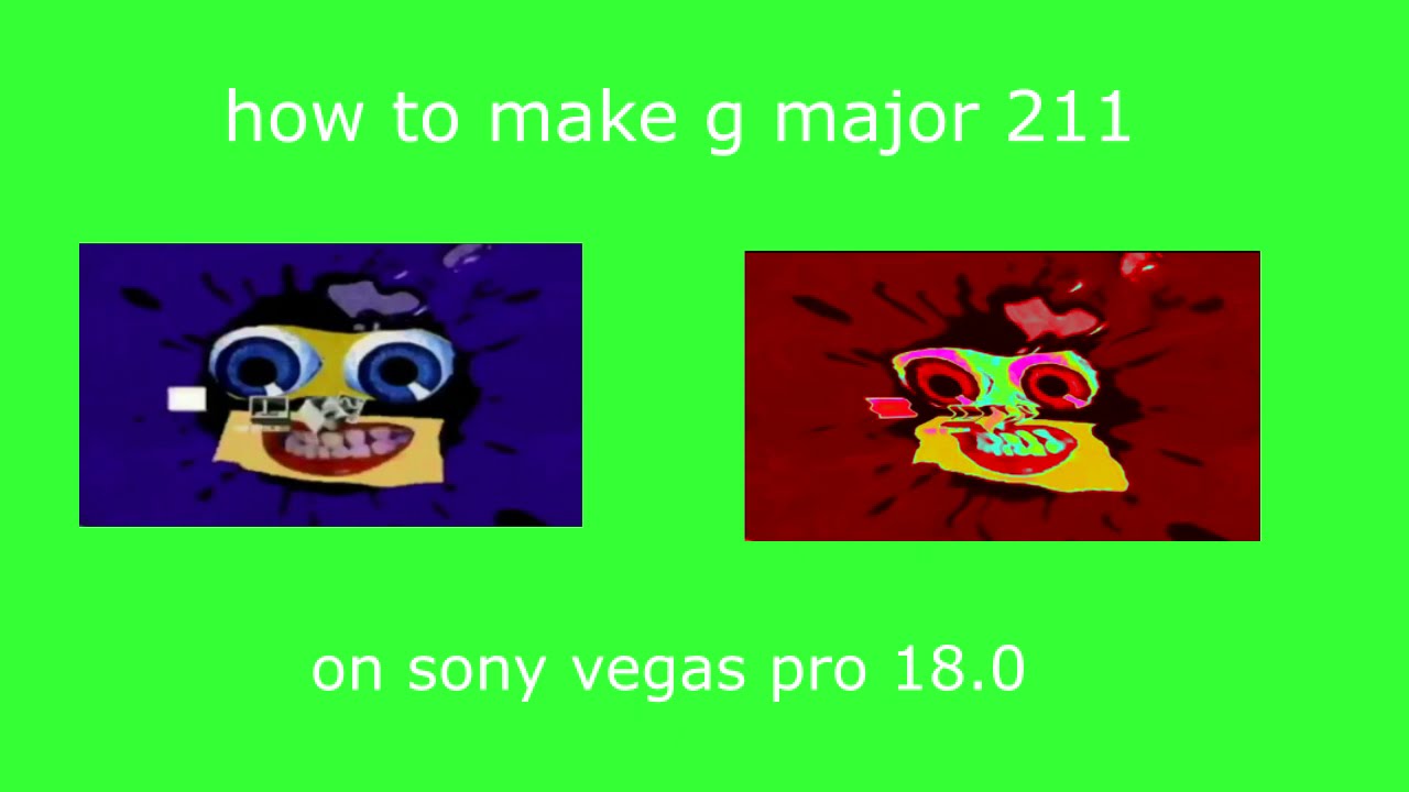 how to make g major 211 on vegas pro 18 0 - YouTube