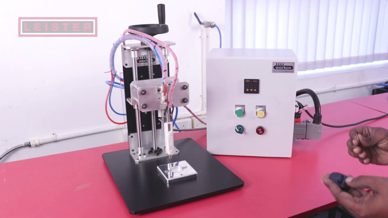 Hot Staking with Leister Infrared Pin Heaters - YouTube