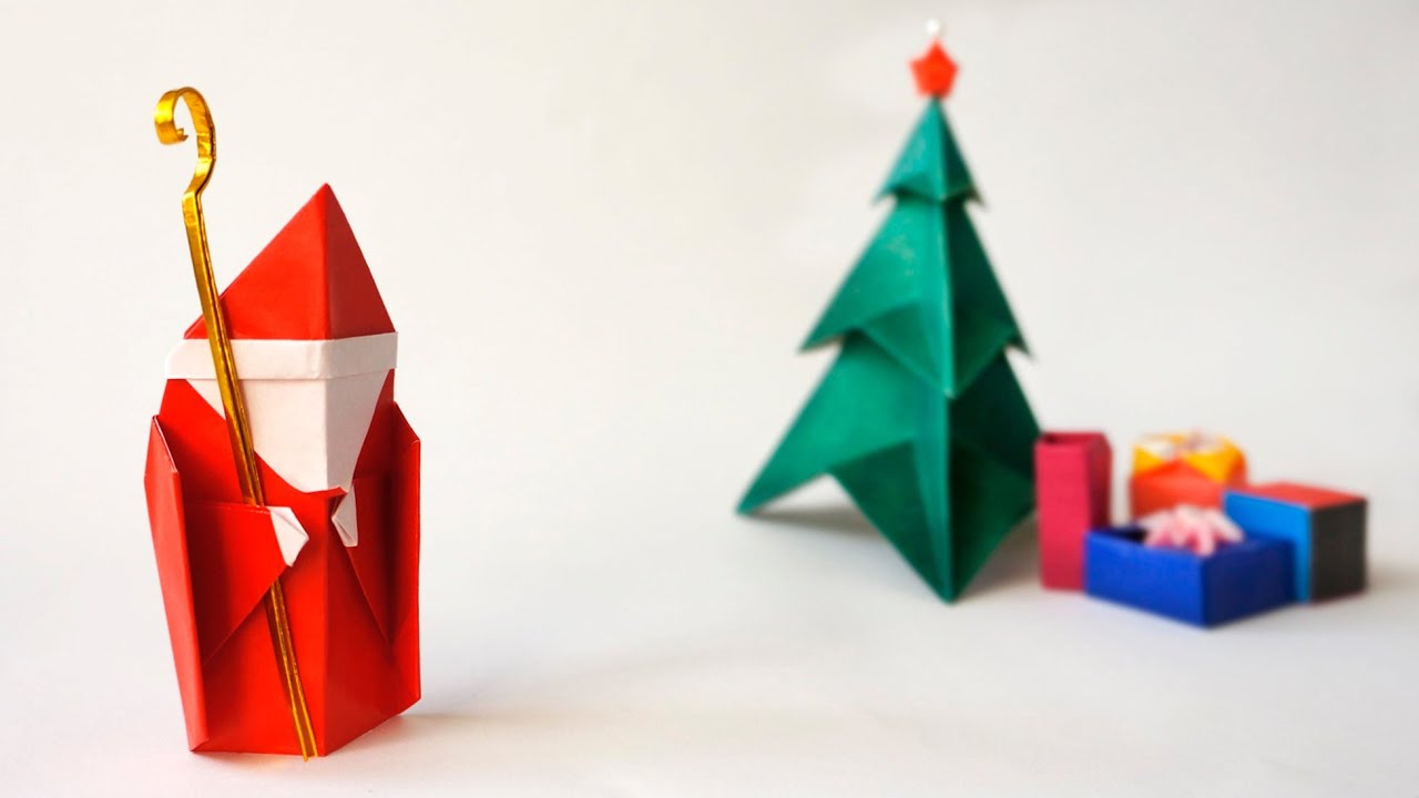 Origami for Christmas :: Santa Claus ::Saint Nicholas :: Papá Noel ...