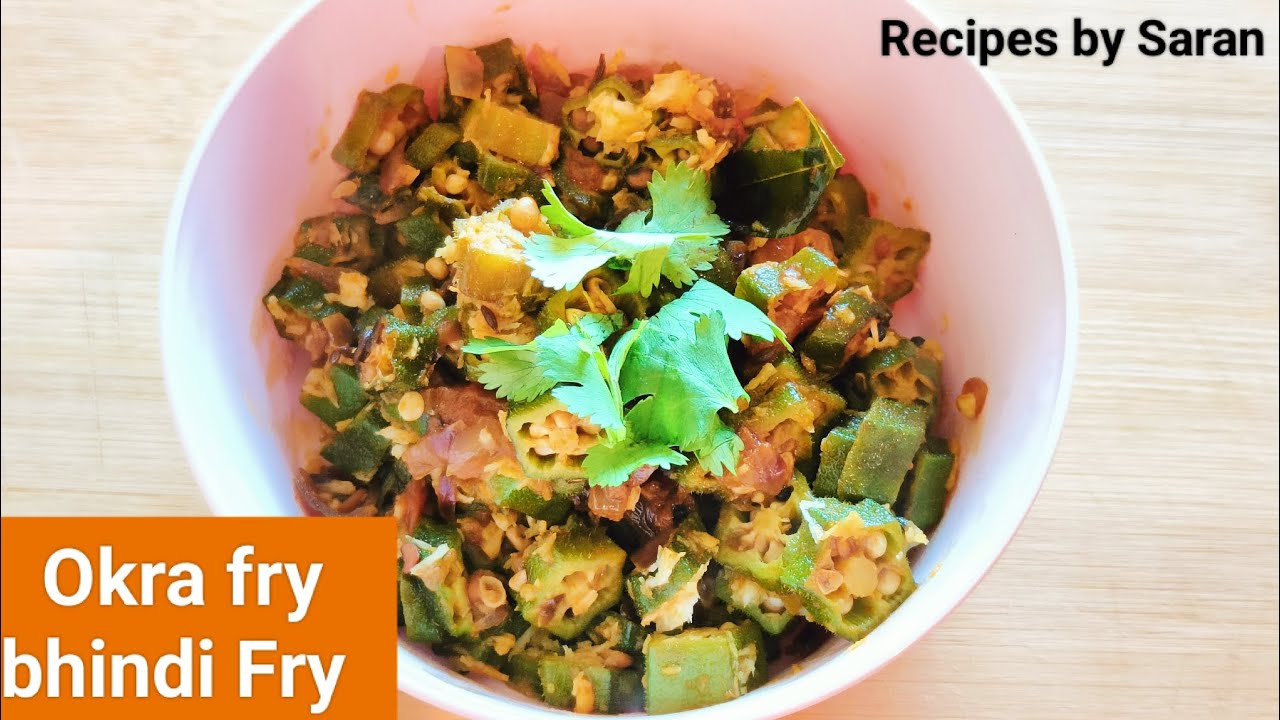 Okra fry|Bhindi Fry|vendakkai fry|simple okra recipe|simple ladies ...