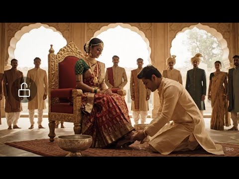 👣Royal Indian Queen Gets Honored | Foot Worship Ritual..🌹#shortvideo