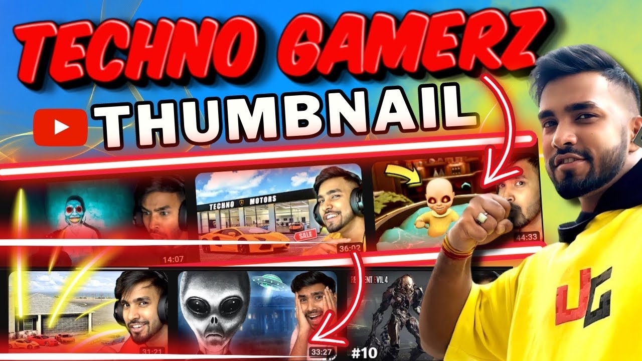 How to make thumbnail like Techno Gamerz 🔥|Techno Gamerz jaisa ...