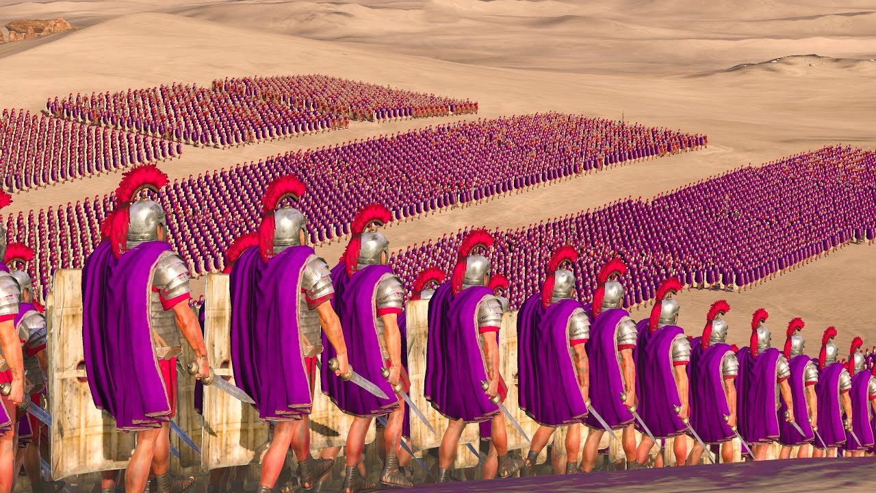 EPIC PHARAOH vs 40 ROMAN LEGIONS (34K Men Battle) - Total War ROME 2 ...