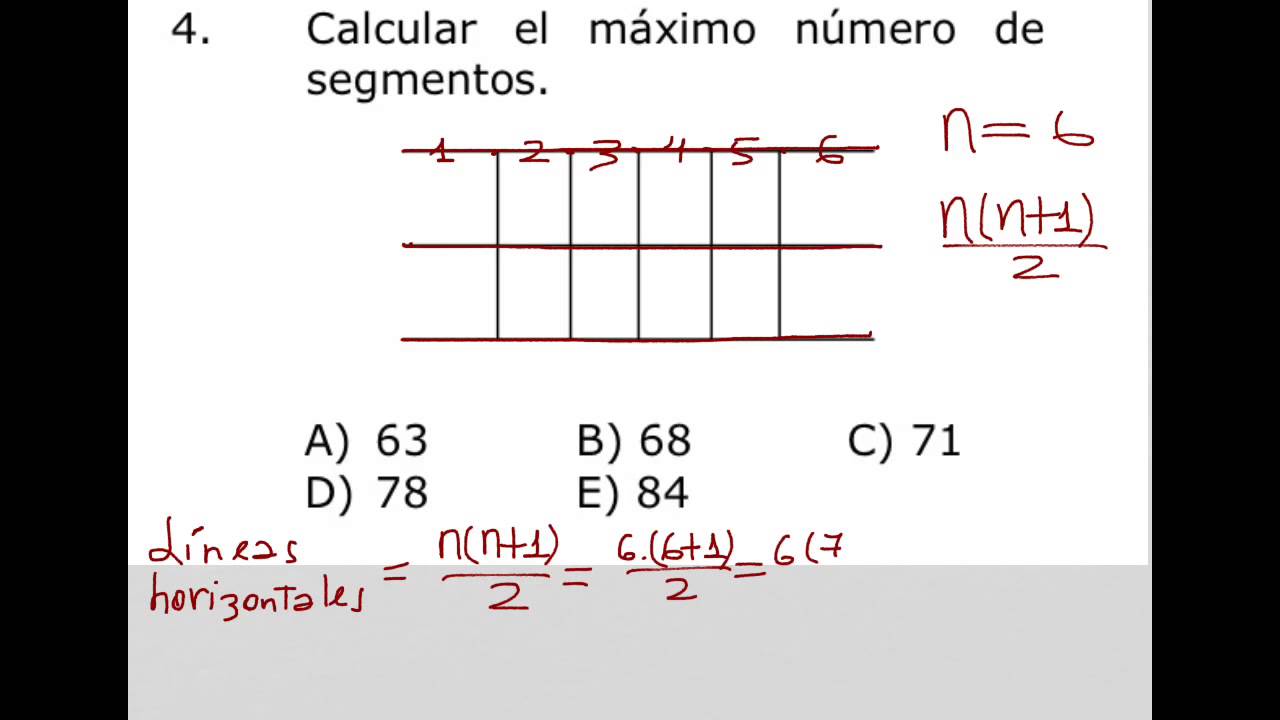Como contar segmentos de recta, conteo de figuras - YouTube