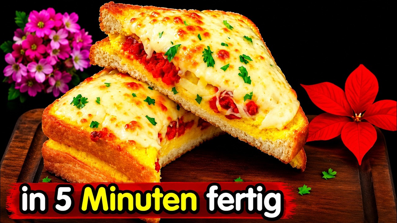 In 5 Minuten fertig! 3 lagiger Wurst Käse Toast aus dem Ofen 👌 - YouTube
