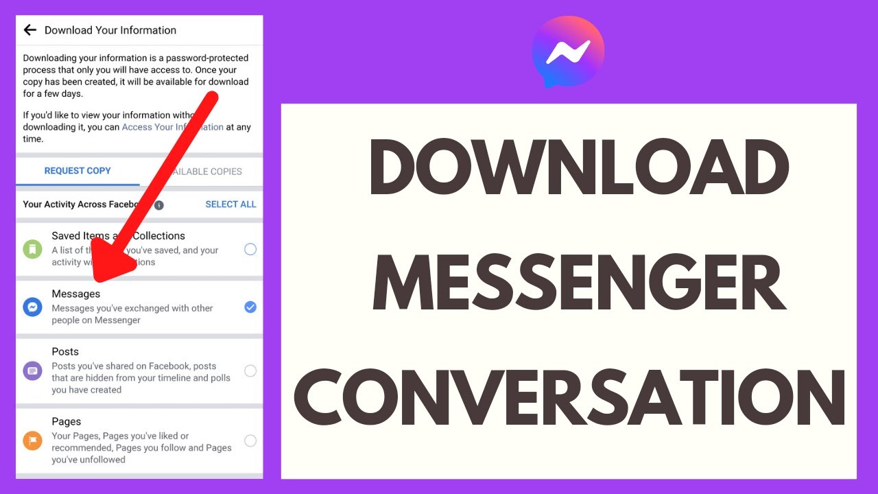 How to Download Facebook Messenger Conversations | Download Chat on ...