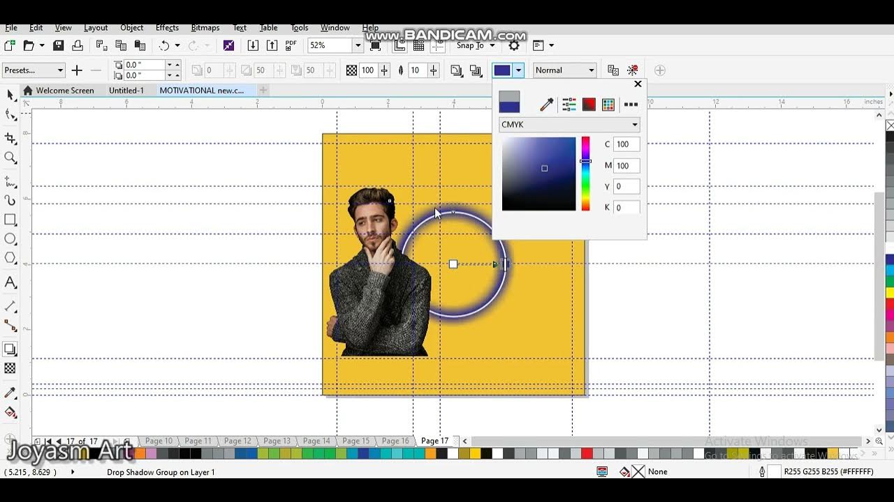 How to change image color with Coreldraw - YouTube