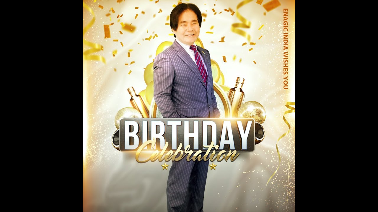 Mr. Hironari Ohshiro (Mr. O)'s Birthday - From Enagic Team India - YouTube