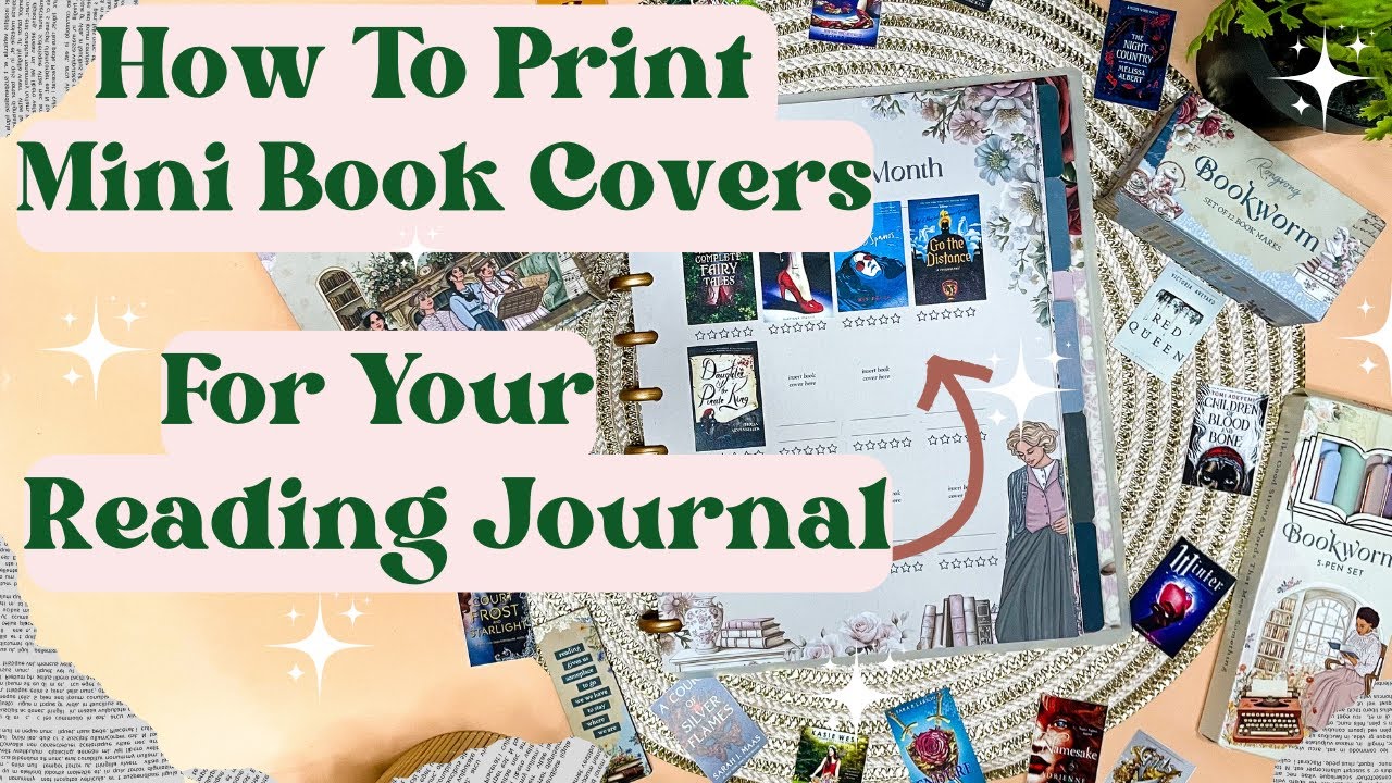 How to Print Mini Book Covers For Your Reading Journal | Setup New ...