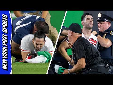 Fan Storms Field During 9/11 Subway Series With Palestine Flag